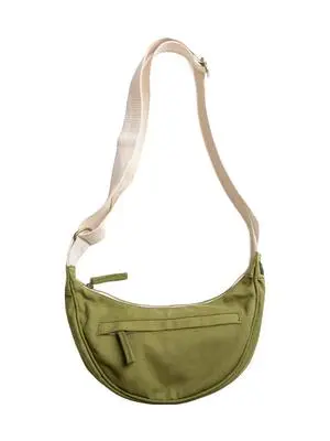 TERRA THREAD Organic Cotton Canvas Crossbody Bag Olive Green