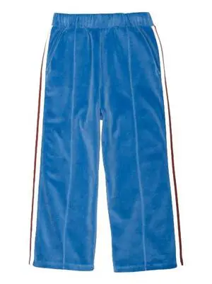 THE SUNDAY COLLECTIVE Velour Riley Track Pants - Blue Note