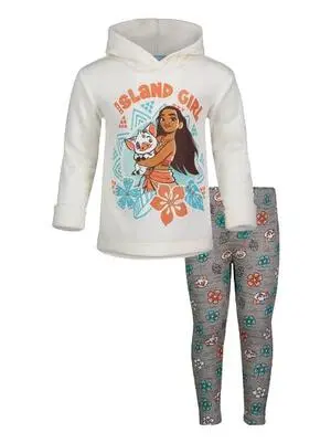 Disney Moana Hoodie & Leggings Set - White