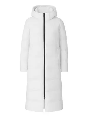QUARTZ CO. Sofia Hooded Down Winter Jacket - Ivory