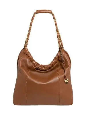 AIMEE Large Lennon Shoulder Bag - Chestnut