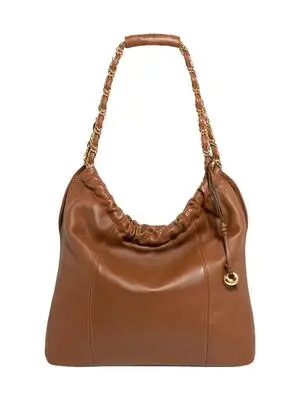 AIMEE Large Lennon Shoulder Bag Chestnut