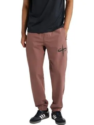 SANTO STUDIO Tempo Ciao Bella Tech Performance Joggers - Espresso