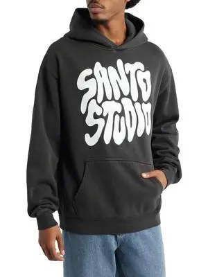 SANTO STUDIO Graphic Hoodie - Vintage Black