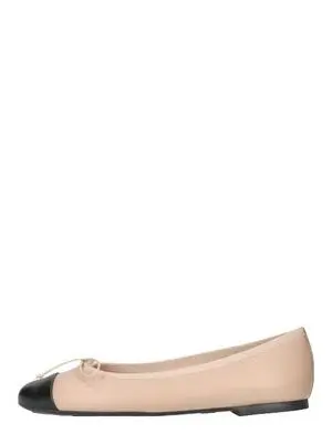 Pretty Ballerinas Toecap Ballerina Flat - Beige-black