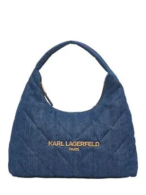 Karl Lagerfeld Paris Voyage Hobo - Washed Denim