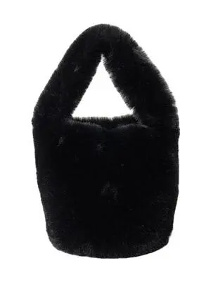 Hat Attack Faux Fur Mini Bag - Black