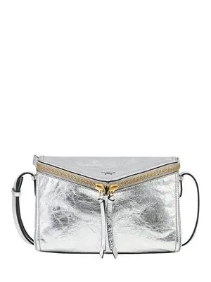 Mcm Diamant 3d Shoulder Bag - Silver