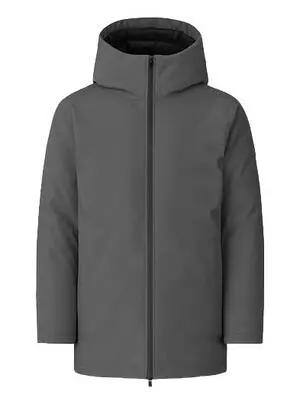 QUARTZ CO. Jules Hooded Down Winter Jacket - Steel Grey