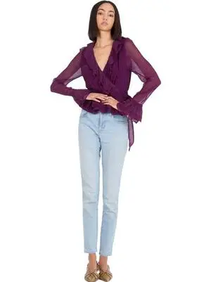 SECRET PON-PON Poet Blouse - Bordeaux