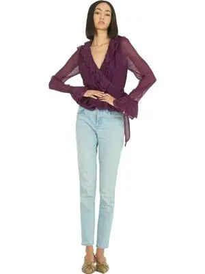 SECRET PON-PON Poet Blouse Bordeaux