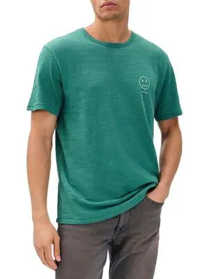 Rag & Bone Embroidered Sour Face T-shirt Pine