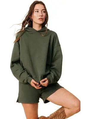 OCIO Organic Cotton Teddy Oversized Hoodie - Spruce