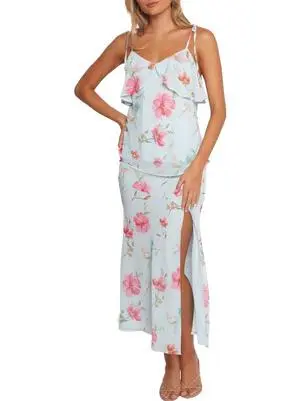 PETAL & PUP Floral Camisole & Maxi Skirt Set - Blue Floral