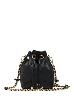 Aldo Elynnaa Faux Leather Bucket Bag - Black