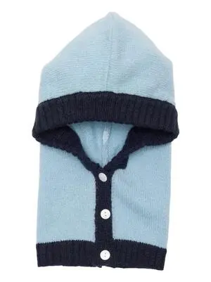 DAMSON MADDER Button Through Hood - Blue