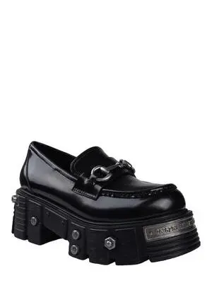 ZIGI Antina Lug Sole Loafer - Black Leather
