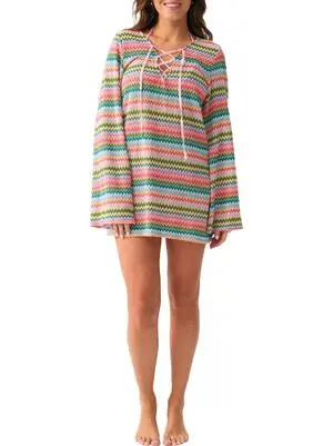 PQ Metallic Long Sleeve Cover-up - Ziggy