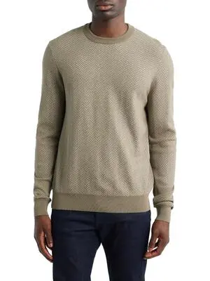 Hugo Boss Habito Wool Sweater - Open Brown