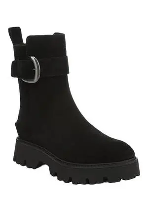 CIRCUS NY BY SAM EDELMAN Primm Lug Sole Bootie - Black Suede