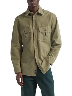 NOAH Washed Cotton Canvas Button-up Shirt