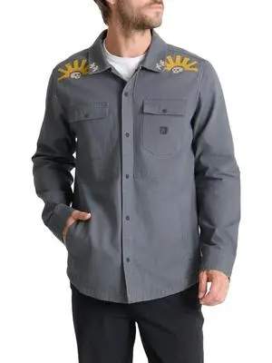 ROARK Hebrides Cotton Canvas Shirt Jacket - Charcoal