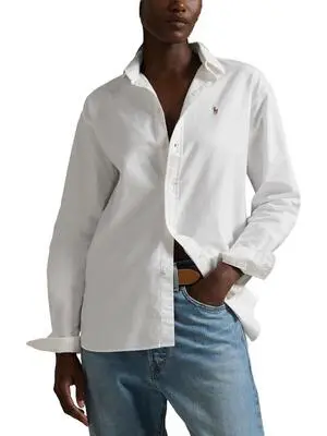 Ralph Lauren Relaxed Fit Oxford Button-up Shirt - Bsr White