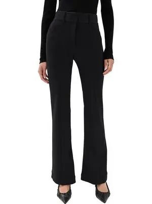 Proenza Schouler Kalea Compact Stretch Crepe Pants - Black