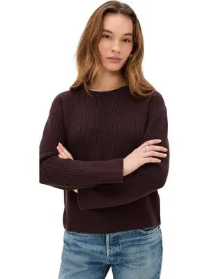 LE BOP Noelle Ribbed Wool Sweater Latte