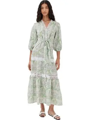 Temptation Positano Sacher Maxi Dress - Cash Green
