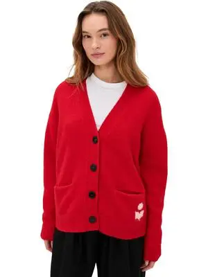 Isabel Marant Eborah Alpaca Cardigan - Red