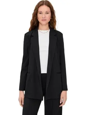 RIPLEY RADER Ponte Knit Oversized Blazer - Black