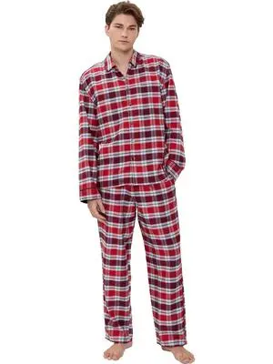 LUNYA Brushed Flannel Button Up Set