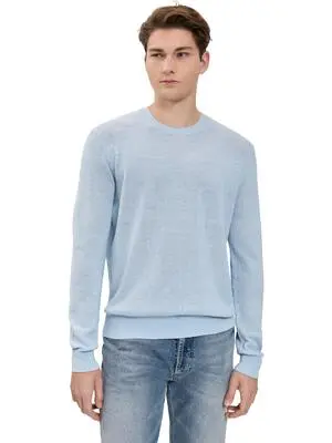 Polo Ralph Lauren Linen Crewneck Sweater - Beryl Blue