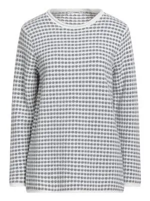 KANGRA KANGRA Wool Jacquard-Knit Sweater Light Grey