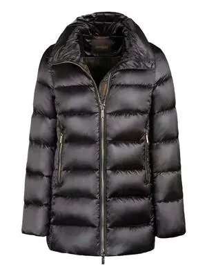 MOORER Zip-fastening Coat - Black