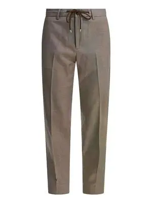 BRIGLIA 1949 Drawstring Trousers - Brown