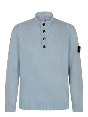 Stone Island Mock-neck Sweater - Blue