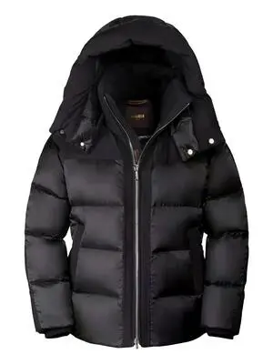 MOORER Hooded Padded Jacket - Black