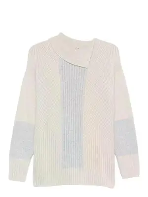 Lorena Antoniazzi Chevron-pattern Sweater - Neutrals