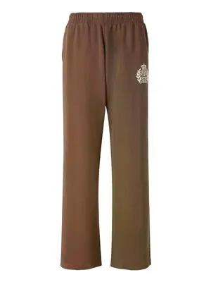 SPORTY & RICH Bristol Crest Track Pants - Brown