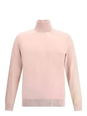 Zegna Ribbed Turtleneck Sweater - Pink