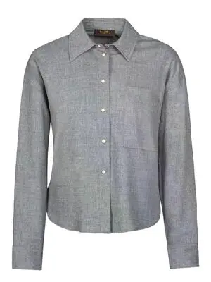 MOORER Mindy Shirt - Grey