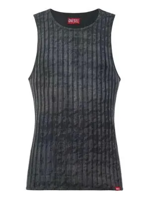 Diesel Ribbed Tank Top - Grey
