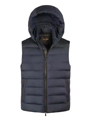 MOORER Febo-s3c Hooded Zip Vest - Blue