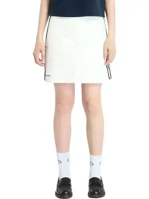 Adidas Sporty And Rich Stripe-detail Skort - White