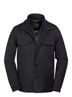 MOORER Torquato-tz Buttoned Jacket - Blue