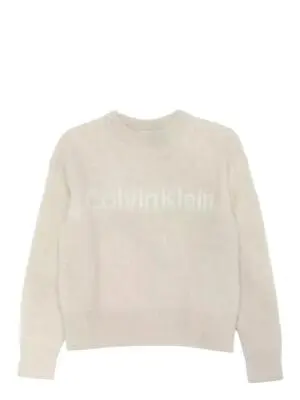 Calvin Klein Crew Neck Sweater - Neutrals