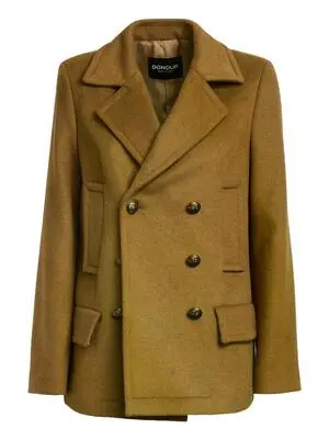DONDUP Double-breasted Coat - Brown
