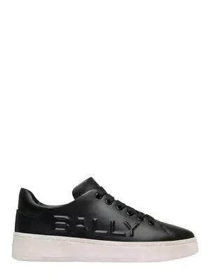 Bally Embossed-logo Leather Sneakers - Black
